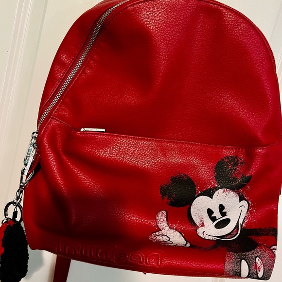 Bags | Nwot Mickey Mouse Desigual Brand Backpacks Red Sold Out | Poshmark